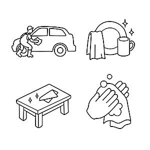 Big buy store Rainbow Color Chevron Zig Zag Pattern Kitchen Dish Towels, Soft Lightweight Microfiber Absorbent Hand Towel Tea Towel for Kitchen Bathroom 18x28in