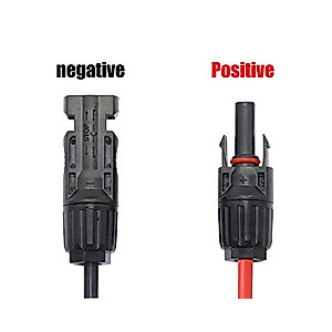 CERRXIAN 1.5m 16AWG to DC 5.5mm x 2.1mm Male Solar Power Extension Cable for Solar Panel and Portable Generator