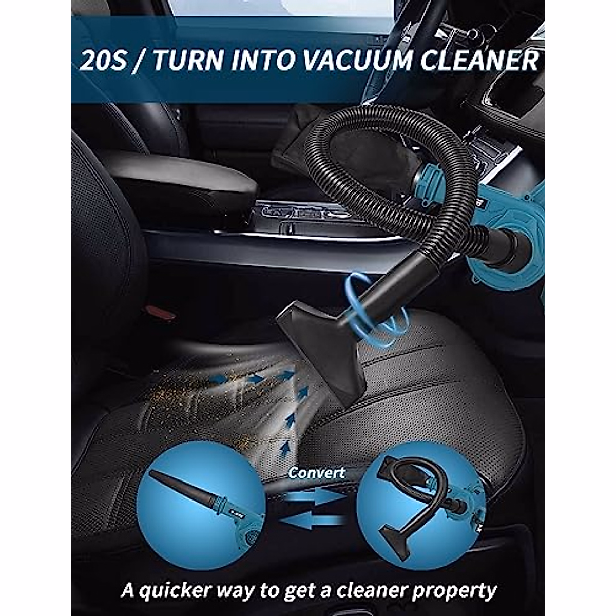 Cordless Leaf Blower，with 21V 3.0 Ah Lithium Battery Powered,High Power and Portability,Patio/Deck/Garden Cleaning, Garage Dusting