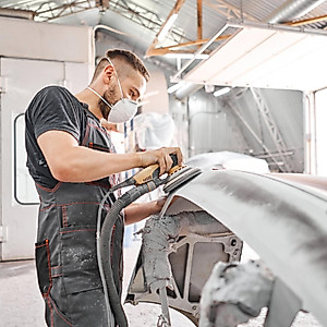 Keeimp 6 Inch Sanding Discs Hook and Loop, 80 120 220 320 400 Grit Sandpaper Disc for Orbital Sander, Professional for Automotive and Woodworking, 100 Pack(20 Pack for Each Grit)