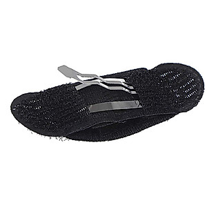 4pcs/set Princess Hair Tool Set Bump It Up Volume Base Hair Inserts Invisible Hair Pins Black and Coffee