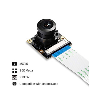 SainSmart IMX219 Camera Module for NVIDIA Jetson Nano Board & Raspberry PI CM3 8MP Sensor 160 Degree FoV,RoHS Certified