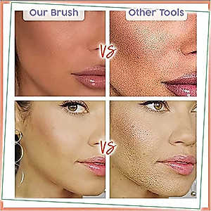 Siren Makeup Brush, Because Pro Siren Brush, Foundation Brush for Liquid Makeup, Foundation Makeup Brush, Cream or Flawless Powder Cosmetics (rose gold)