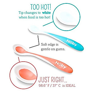 Nuby 4-Pack Hot Safe Feeding Spoons