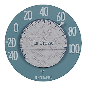 La Crosse 104-120B 8-Inch Geometric Floating Dial Thermometer