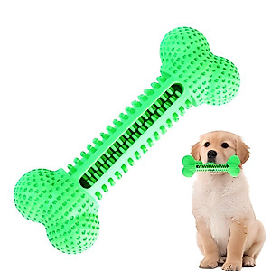 Teething Buddy: Dental Dog Chew Bone Toy for Puppies. (Green)