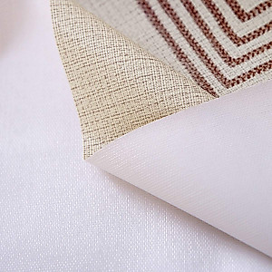 TruDelve Heavy Duty Vinyl Table Cloth Plastic Table Cloth for Kitchen Dining Table Wipeable PVC Waterproof Tablecloth for Rectangle Table(54"x84",Geometry)