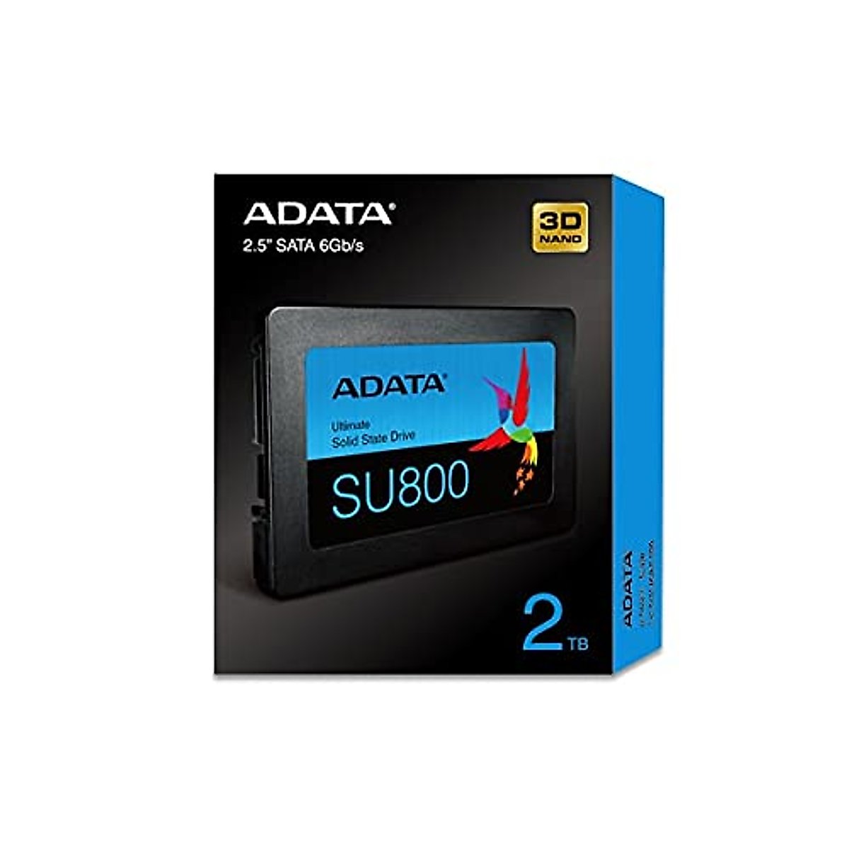 ADATA SU800 2TB 3D-NAND 2.5 Inch SATA III High Speed Read & Write up to 560MB/s & 520MB/s Solid State Drive (ASU800SS-2TT-C)