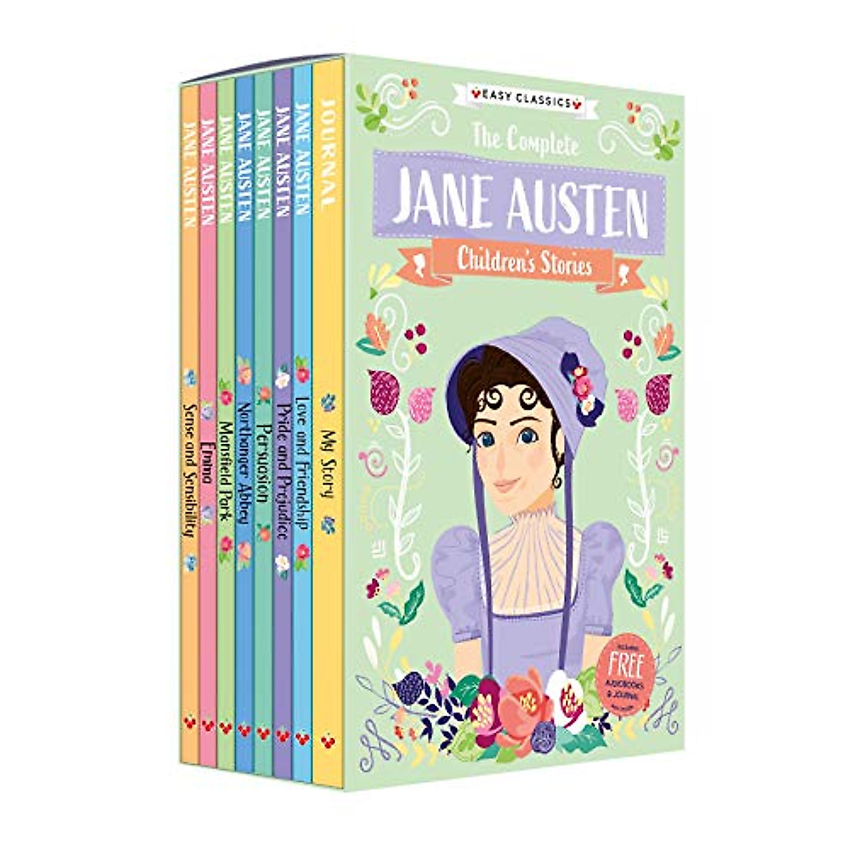 Jane Austen Children's Stories (Easy Classics) 8 Book Box Set (Emma, Pride and Prejudice, Northanger Abbey … Sense and Sensibility)