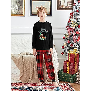 Awoscut Christmas Family Matching Pajamas Christmas Pjs Holiday Nightwear Sleepwear Sets Long Sleeve Pjs(#z-9, Dad, 3XL)