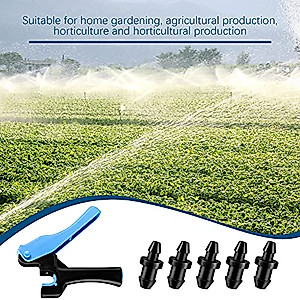 1 Pcs Drip Irrigation Tubing Hole Punch Tool for Easier 1/4 Inch Fitting Emitter Insertion and 50 Drip Irrigation Plugs Goof Plugs for Hose or Tubing End Caps Puncture to Insert Fittings (Fresh Style)