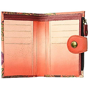 Anna by Anuschka Women's Hand Painted Genuine Leather Ladies Wallet - Village Of Dreams