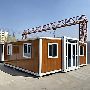 Expandable Container House–2 Bedroom Foldable Design with Modern Amenities, Perfect for Temporary Office Spaces, Camps, and Recreational Living Solutions