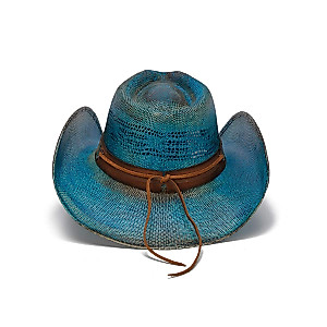 Stampede Hats Women's Love Story Rose Straw Western Hat L Blue