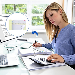 2 Packs Invoice Book for Small Business 2-part Carbonless, 5-1/8”x7-29/32” Receipt Book for Small Business, White/Canary Invoice Receipt Book, Purchase Order, Sales Order(50 Sets per Book)