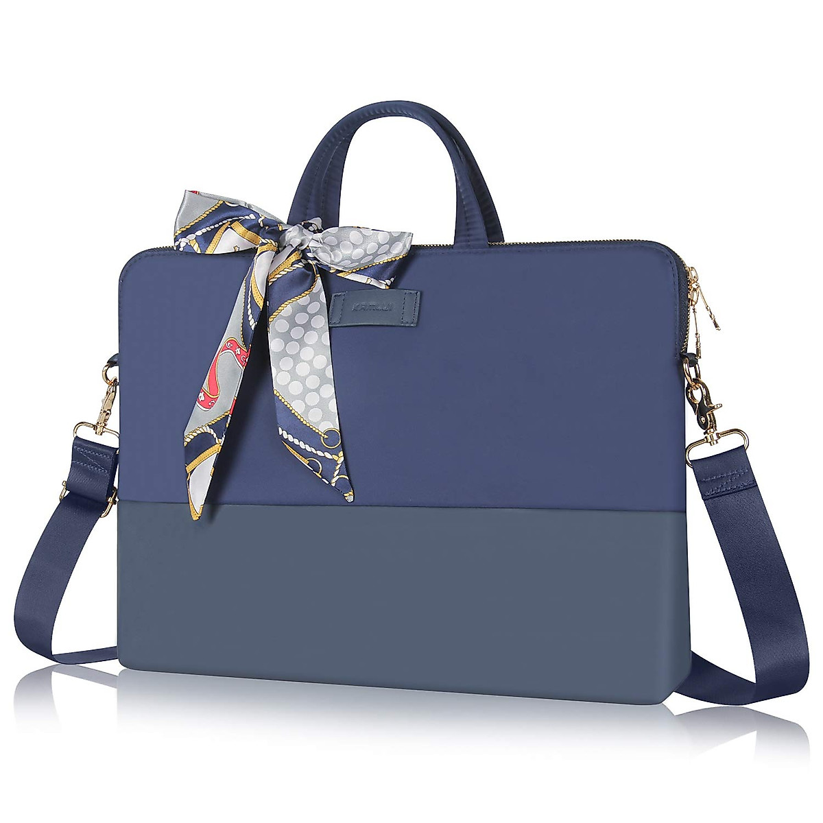 Kamlui Laptop Bag 13.3 Inch - for Women Waterproof Laptop Sleeves Shoulder Messenger Computer Tote Case,for MacBook Air Pro HP Dell (Blue)