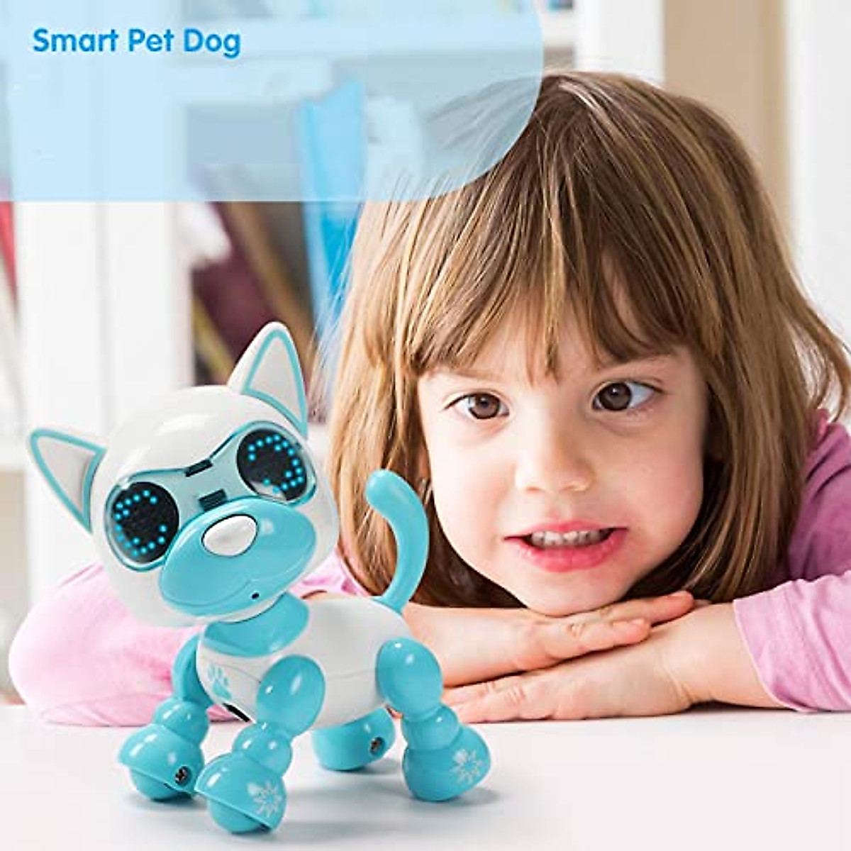 YUAB Dog Robotic Toy - Realistic Robot Dog | Robot Dog Toy for Kids Robotic Puppy Smart Interactive Robot Dog Toy for Kids Birthday