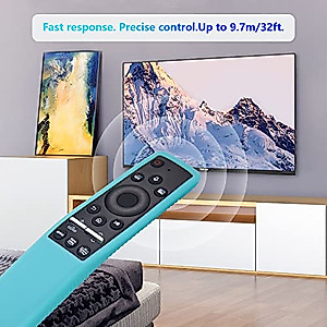 BN59-01329A Voice Remote Control with Mic Fit for Samsung TV,for Samsung TV Remote,Compatible for All Samsung with Voice Function Smart Curved Frame QLED LED LCD 8K 4K TVs(with Case and 2AA Battery)