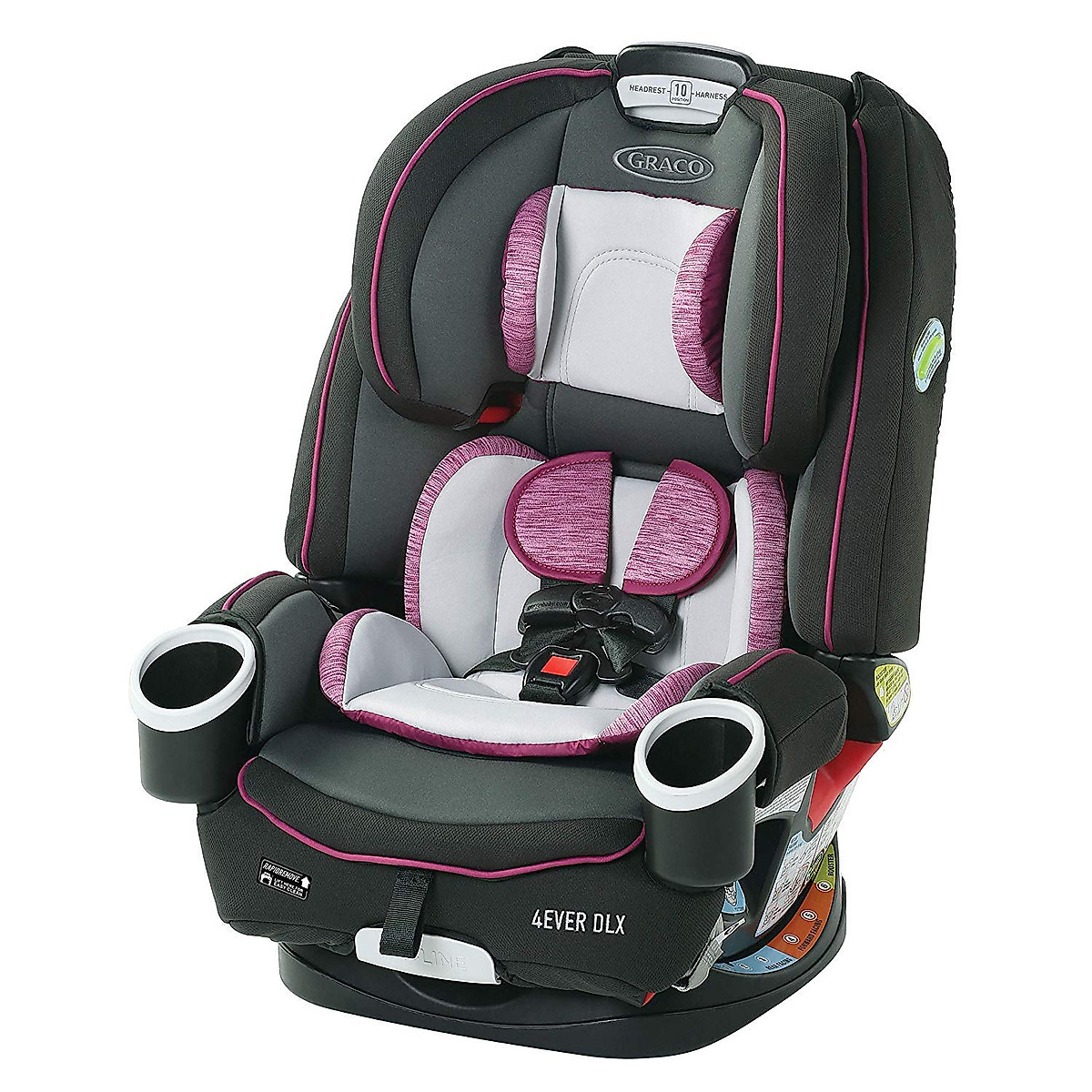 Graco 4Ever DLX 4 in 1 Car Seat | Infant to Toddler Car Seat, with 10 Years of Use & Pack 'n Play Travel Dome LX Playard | Includes Portable Bassinet, Full-Size Infant Bassinet