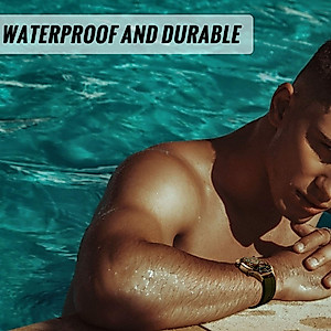 NotoCity for Samsung Galaxy Watch 46mm/ Galaxy Watch 3 45mm/ Huawei GT/Huawei GT 2(46mm) Watch Band, 22mm Silicone Straps Watch Band Accessory (army green)