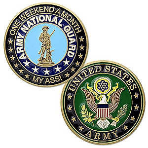 U.S. Army National Guard - One Weekend A Month Challenge Coin