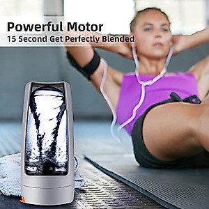 Electric Shaker Bottle, Gifts for Men Dad Husband, Made With Tritan - BPA Free Shaker Bottles For Protein Mixes - Upgrade 20OZ Electric Water Bottle For Protein Powder, Shakes, Coffee,Cocktail