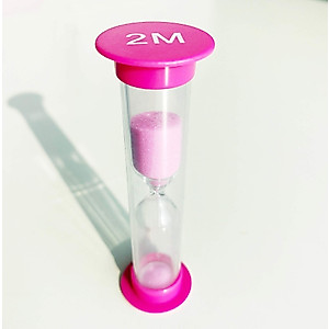 Sand Timers,multicolor plastic timer,30s/1M/2M/3M/5M/10Minutes Sandglass Timer,for games or the kitchen or office or decorationg,time management,brushing timer,gift（Pack of 6）