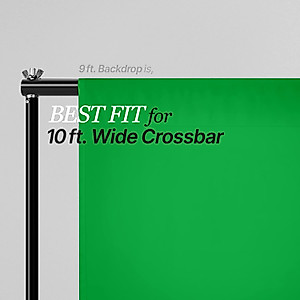 LimoStudio 9 x 15 feet / 108 x 180 inch Green Chromakey Photo Backdrop Screen Background, Premium A+ Grade High 150GSM Density Thicker Than Standard for Professionals with 3 Spring Clamps, AGG1777