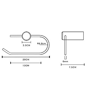Paper Towel Holder Toilet Paper HolderHolder Self Adhesive Toilet Paper Roll Holder no Drilling for Bathroom Paper Holder