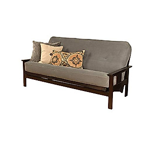 Kodiak Furniture Monterey Frame with Fabric Mattress in Marmont Blue/Espresso