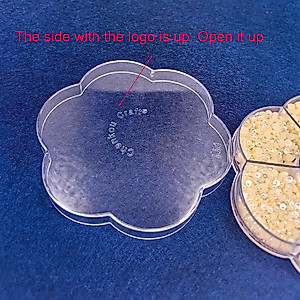 Chenkou Craft 3000PCS 1 Box White AB Round Flatback Imitation Half Pearls Bead Loose Beads Gem (White AB Half Ball)