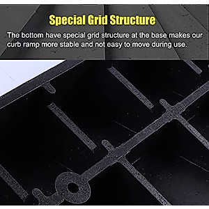 Threshold Ramp, Barrier-Free Transition Rubber Ramp for Door Threshold Wheelchairs Driveway, Indoor Outdoor Garden Steps Auxiliary Curb Ramps, 5 6 7 8 9 10 11 12 13 14 15cm Tall (Size : 5cm/1.9in)