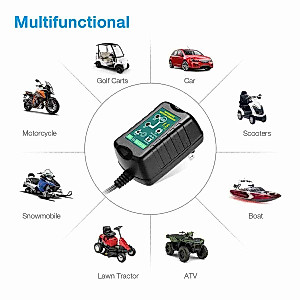 12V/6V 1.5 Amp Battery Charger for Harley Davidson Motorcycles Maintainer