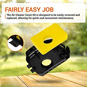 BlueStars Premium-quality 595660 Air Cleaner Cover & 2 packs 799579 Air Filter Kit - Exact fit for BS 4248 5434 590581 08P502 08P602 09P602 09P702 Series Engines MTD Troy Bilt AYP Lawn Mower