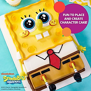 DecoSet® SpongeBob SquarePants™ Creations Cake Topper, 5-Piece Birthday Party Set with Eye-Popping Face and 2 Arms and 2 Legs