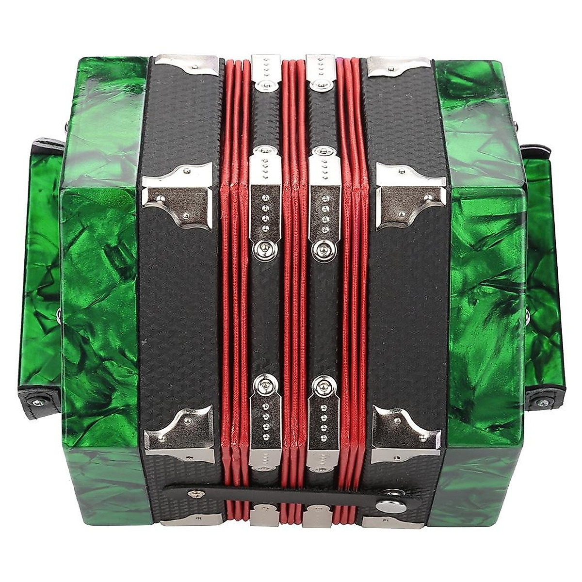 Accordion, Professional 20 Buttons Accordion Concertina for Kids/Adults, Musical Instrument Accessory(Green)