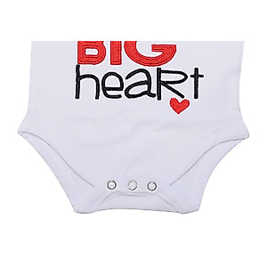 Unique Baby Boys Valentine's Day Bodysuit with XO Pants Clothing Set (18m)