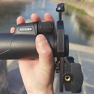Amblee Smartphone Telescope Adapter Mount - Universal Smartphone Adapter for Telescope, Binoculars, Monoculars, Spotting Scopes, Microscope, Compatible with iPhone, Samsung, and More