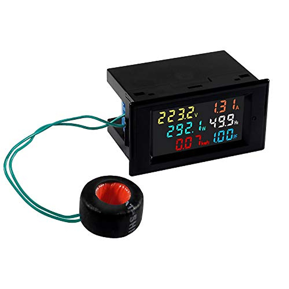AC Display Meter 80-300V 100A Voltage Current Power Factor Frequency ...