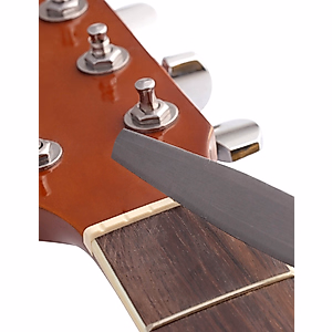 Holmer Tapered Nut Files Double Edge Nut Slotting Files Set Fret Crowning Files Luthier Tools for Electric Guitar Set of 3Pcs.