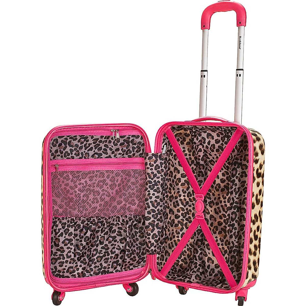 Rockland Safari Hardside Spinner Wheel Luggage, Camouflage, Carry-On 20-Inch