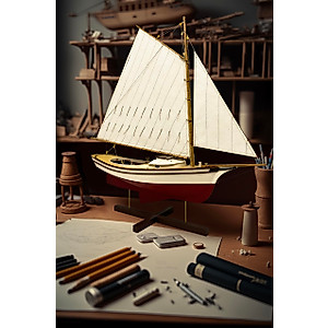 Midwest 951 - Muscongus Bay Lobster Smack 1:24 Model Kit to Build - Model Ship Kit with All Tools, Glue and Paint You Need to Assemble - Easy to Build