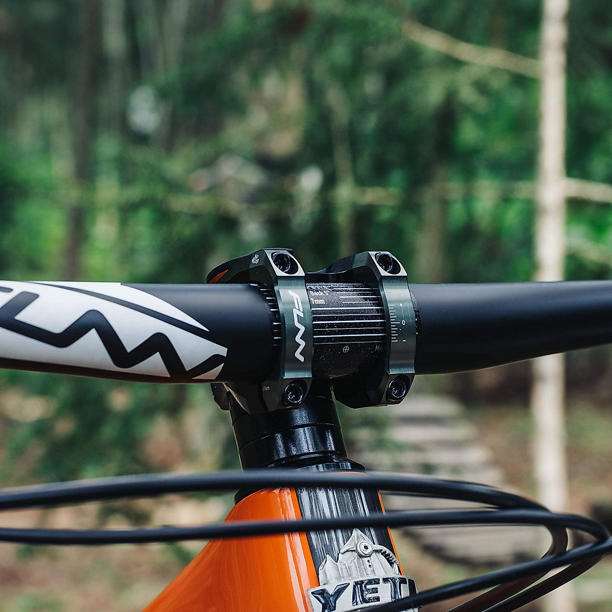 Funn Equalizer Bike Stem with 10mm Drop or Rise - Length 35mm stem with 31.8mm Bar Clamp, Durable and Lightweight Alloy Bike Stem for Mountain Bike and BMX Bike (Blue)