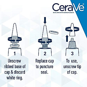 CeraVe Vitamin C Serum with Hyaluronic Acid | Skin Brightening Serum for Face with 10% Pure Vitamin C | Fragrance Free | 1 Fl. Oz