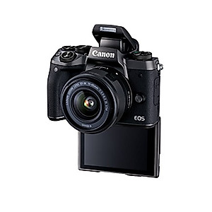 Canon EOS M5 Mirrorless Camera Kit 15-45mm Lens Kit - Wi-Fi Enabled & Bluetooth (Renewed)