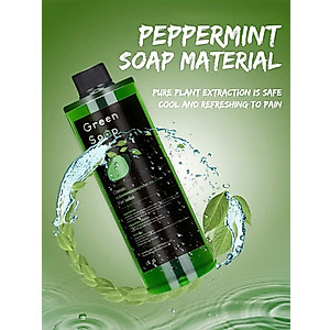 Dragon Art 16.9oz Green Soap Prep Wash with 8oz Squeeze Bottle For Tattoos and Piercings
