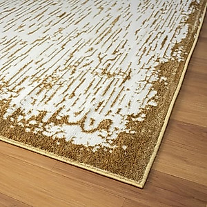 LUXE WEAVERS Artistic Textured Metallic Area Rug,Gold,8'X10'