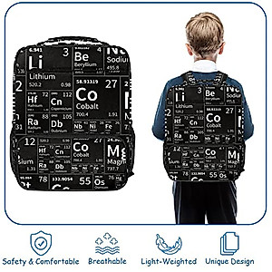 VBFOFBV Lightweight Casual Laptop Backpack for Men and Women, Blackboard Periodic Table of Chemical Elements