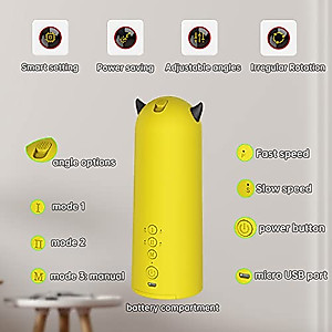 Automatic Cat Laser Toy, Interactive Laser Cat Toys USB/Batteries Power with 2 Speed Patterns 3 Modes /4 Angles, Adjustable Circling Ranges and Speed for Cats/Kitty/Dogs(White)