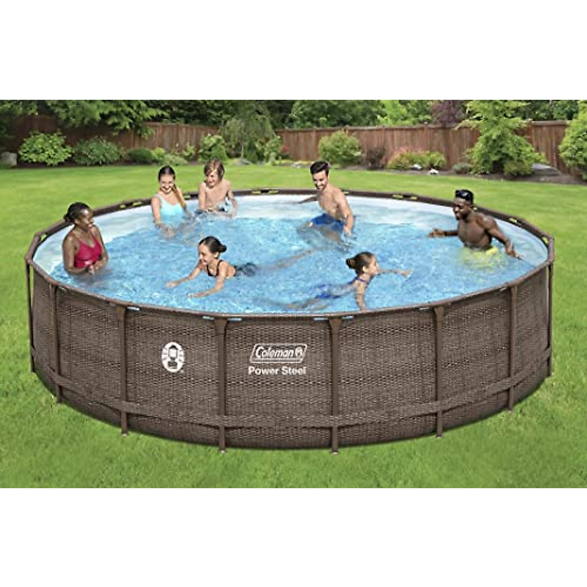 Coleman 18' x 48" Power Steel Frame Above-Ground Swimming Pool Set